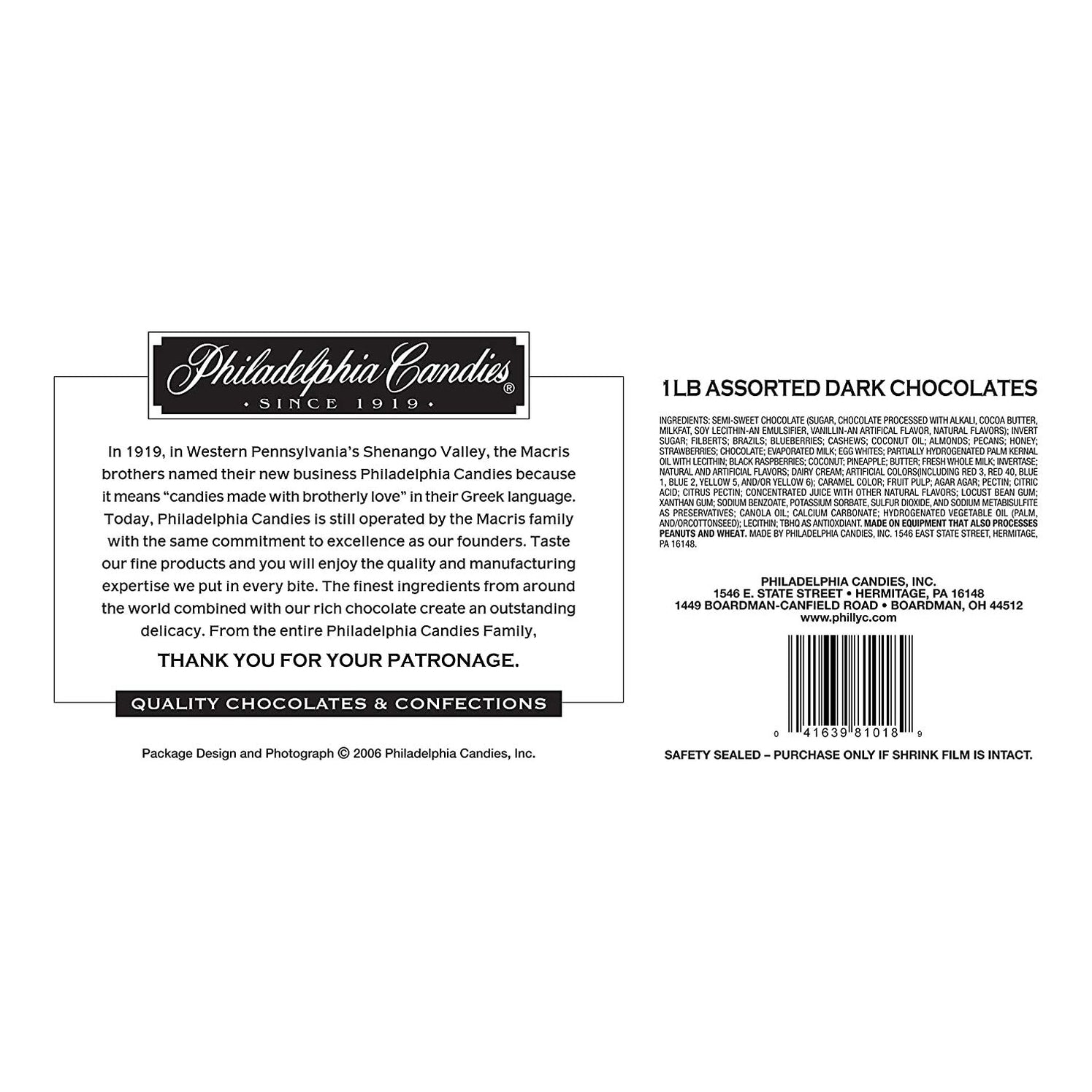 Philadelphia Candies - Excellence in Chocolates Since 1919 - PA & OH