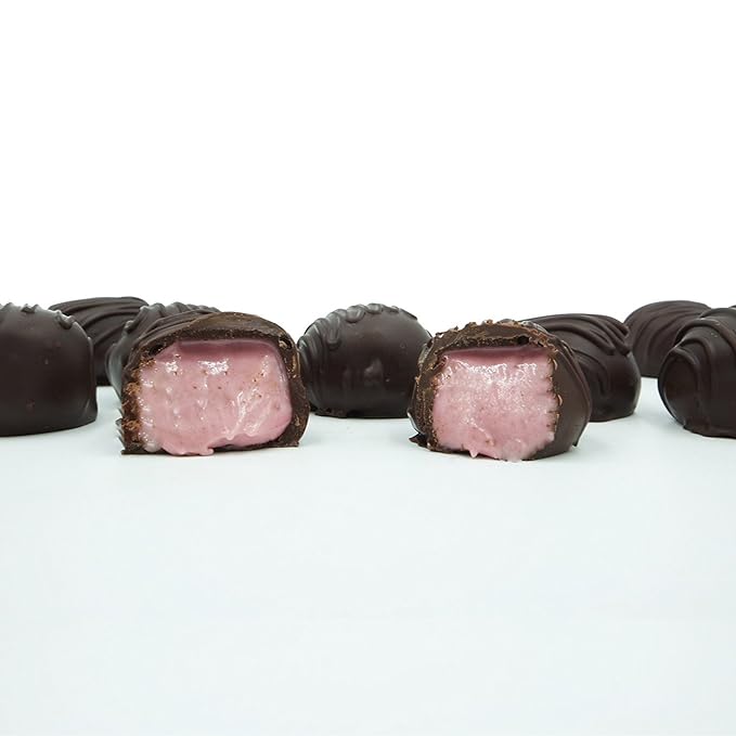 Philadelphia Candies Raspberry Creams, Dark Chocolate, 1 Pound