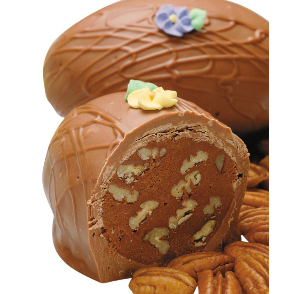 Philadelphia Candies Fudge Pecan Egg, Milk Chocolate, 1 Pound