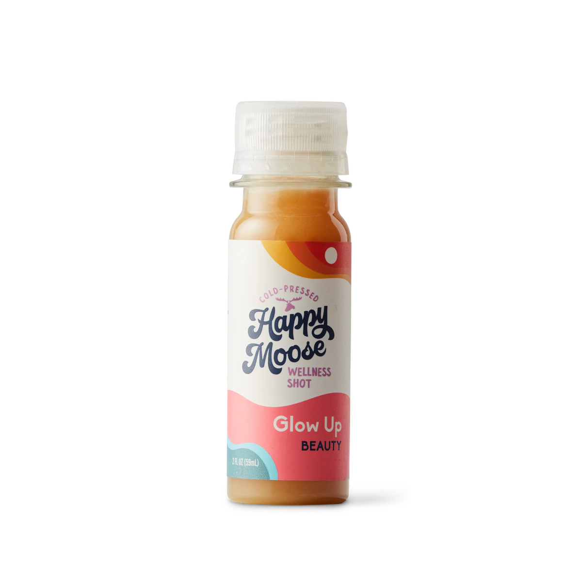 Happy Moose Juice, Cold-Pressed Wellness Shot, Glow Up Beauty, 2 fl oz ...