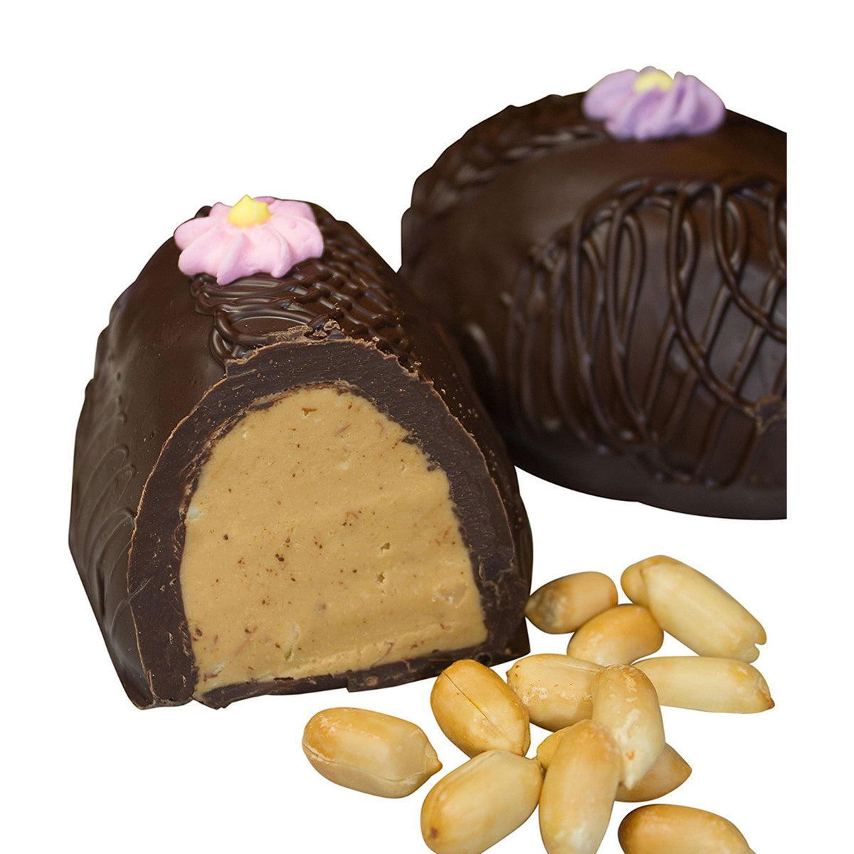 Philadelphia Candies Peanut Butter Egg, Dark Chocolate, 4 Ounce