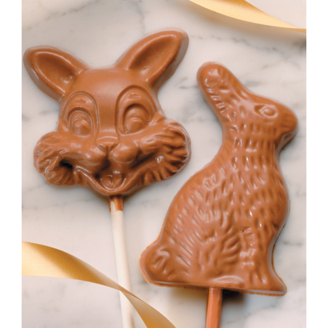Philadelphia Candies Sitting Bunny Lollipop, Milk Chocolate, 1 Ounce