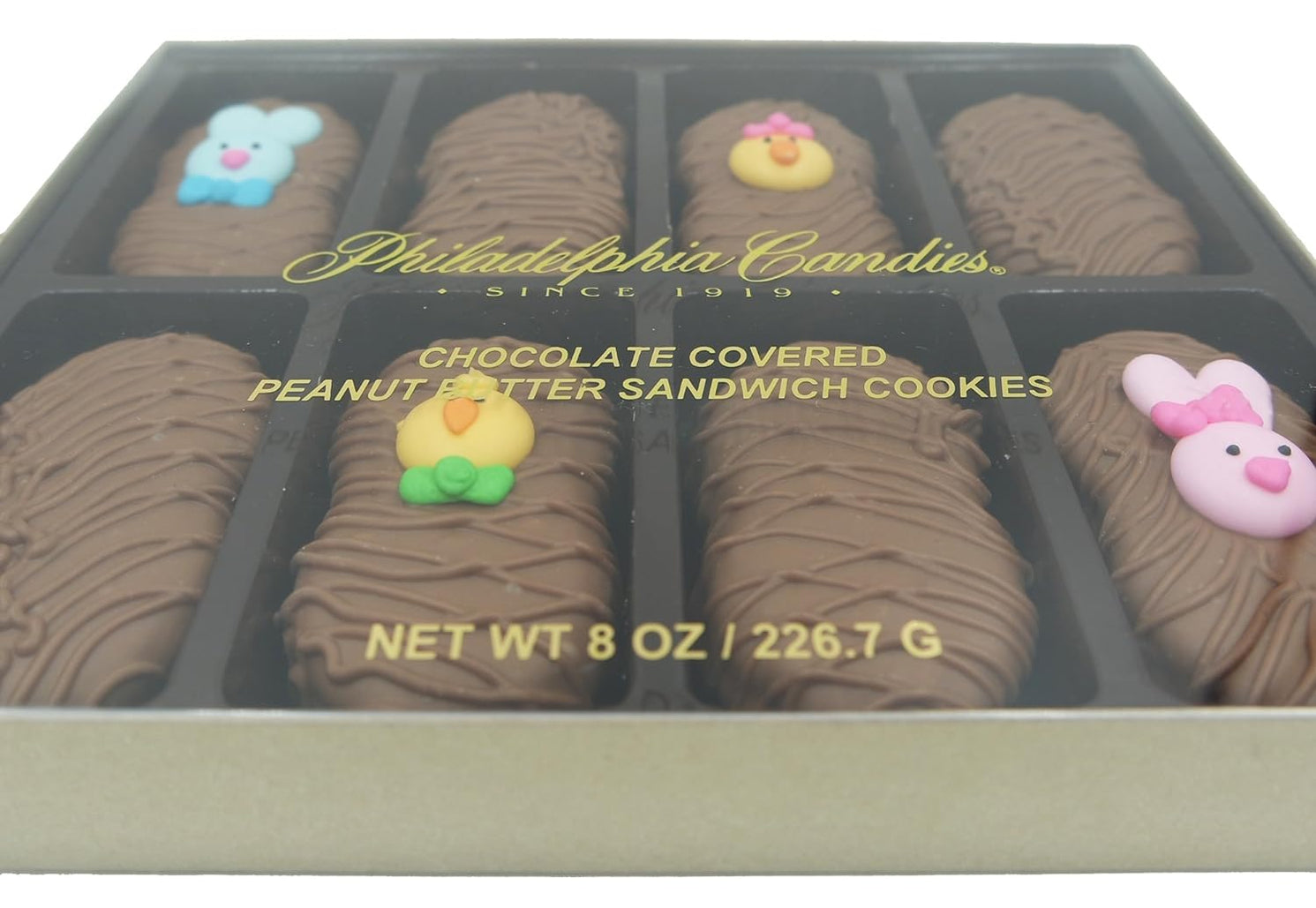 Philadelphia Candies Easter Face Milk Chocolate Covered Peanut Butter