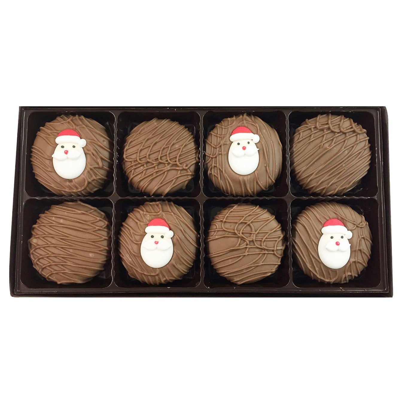 Philadelphia Candies, Santa, Creme Filled Sandwich Cookies, Milk Choco