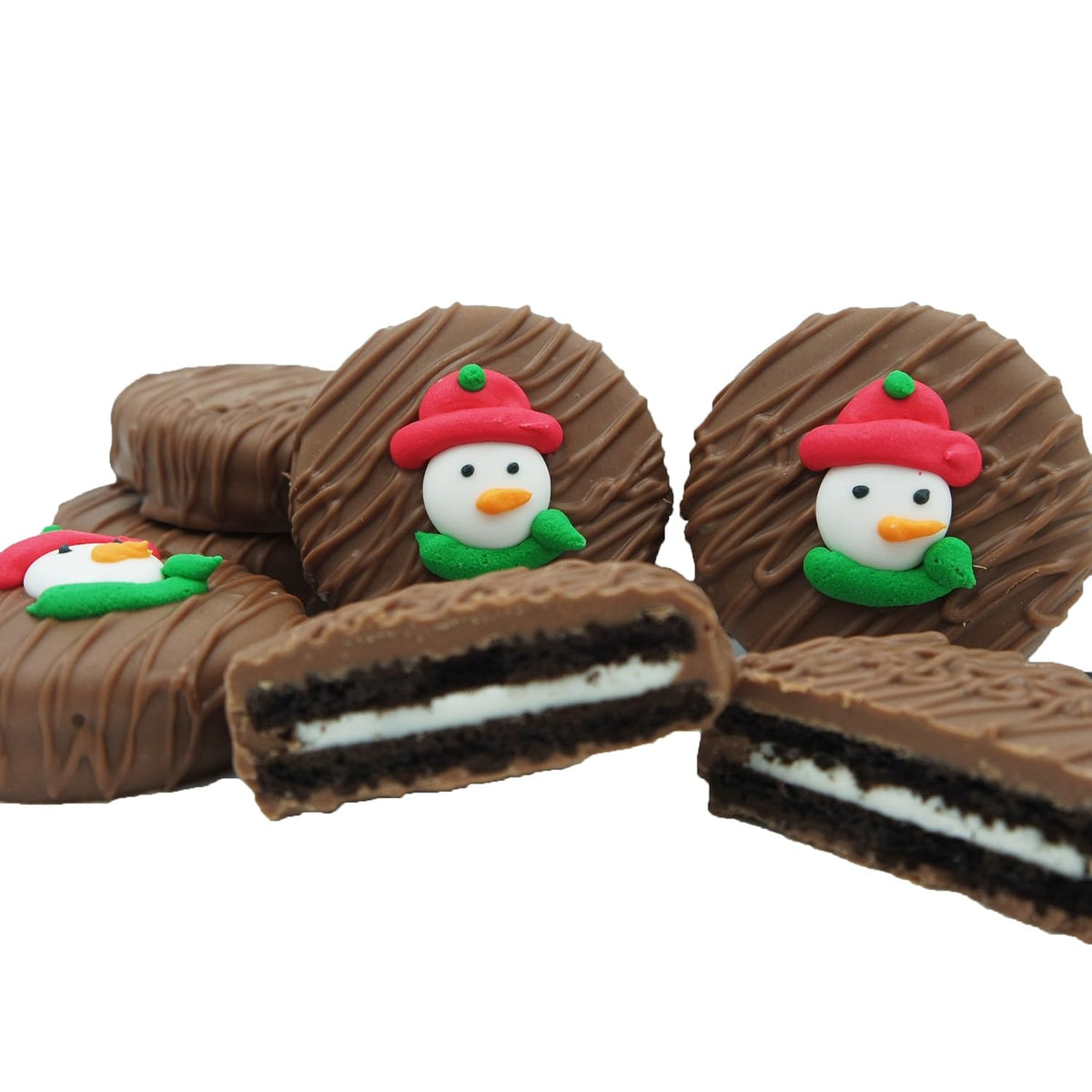 Philadelphia Candies, Snowman Face, Creme Filled Sandwich Cookies, Mil